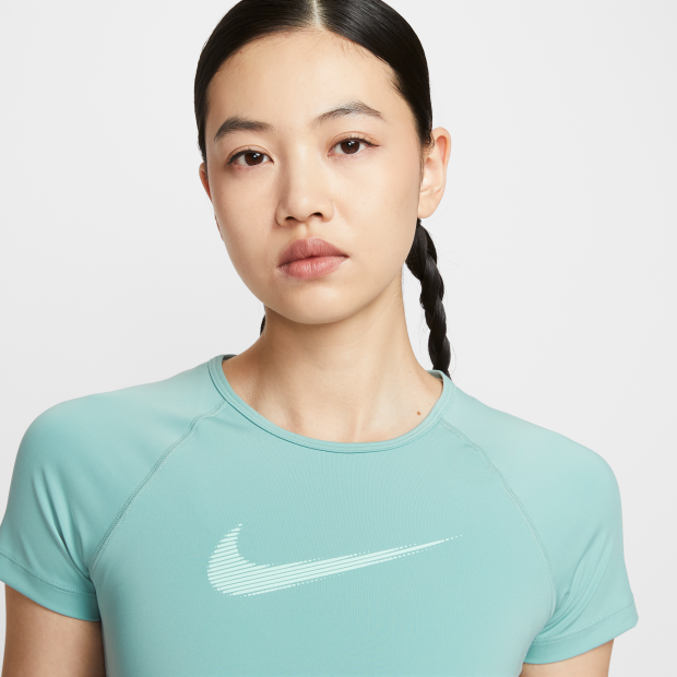 Nike Pro Dri-FIT 女子短袖短款圖案上衣 | Nike香港官方網上商店
